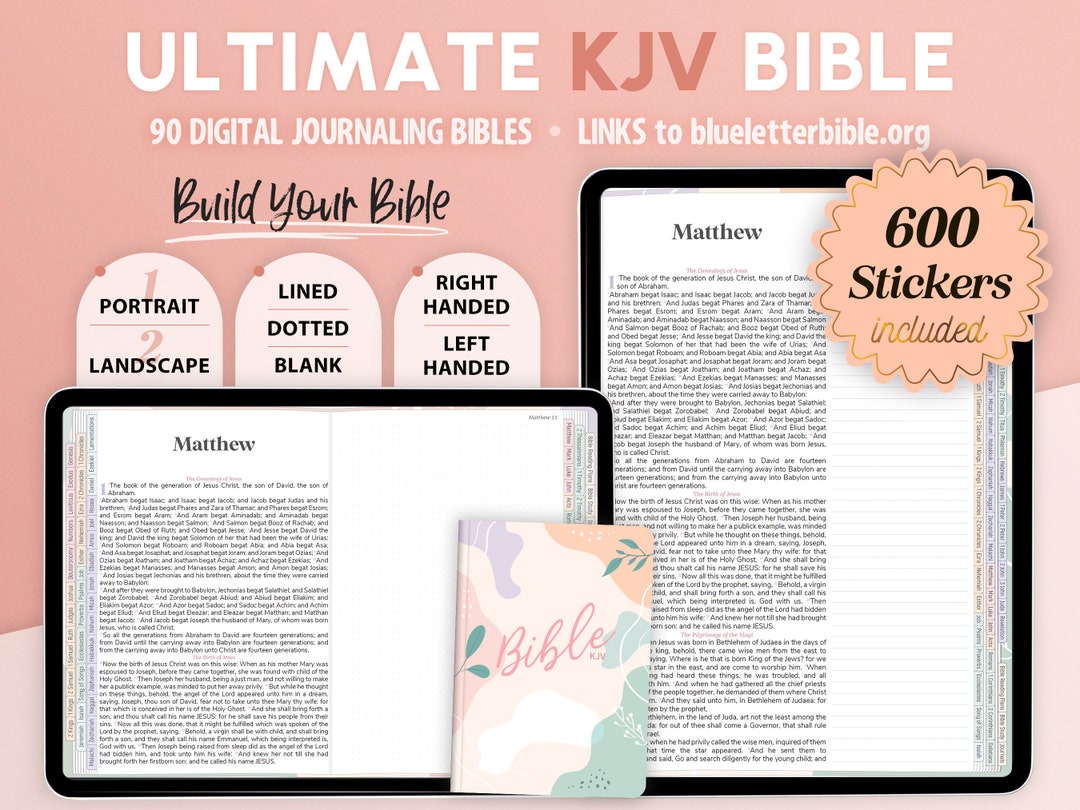 Digital Ultimate KJV Bible / Abstract Pastel / Landscape and - Etsy
