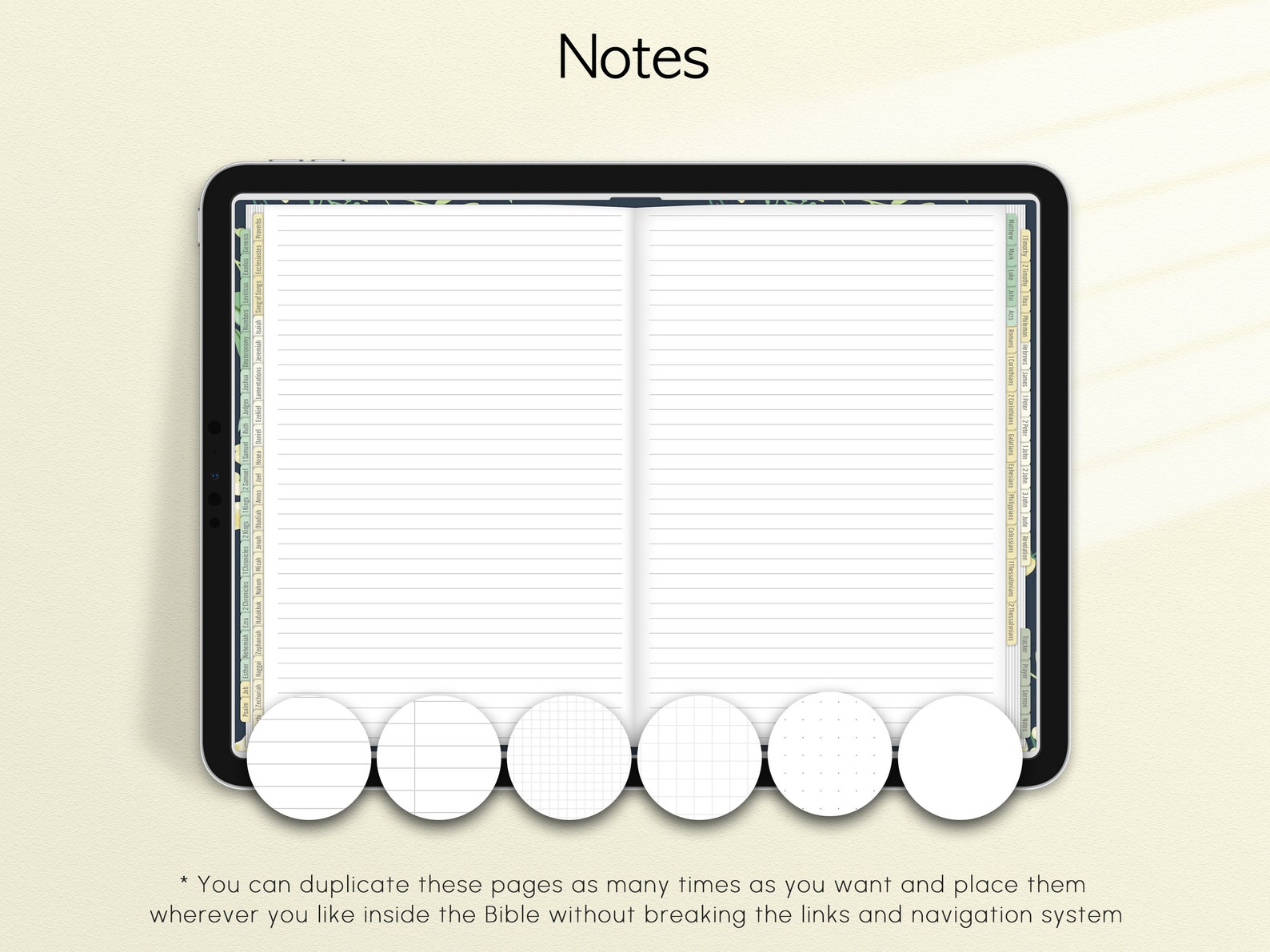 Digital Journaling Bible With Index Tabs, Floral, Goodnotes, Notability ...