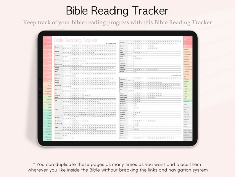 Digital Bible Journal, Minimal, Rainbow - Etsy