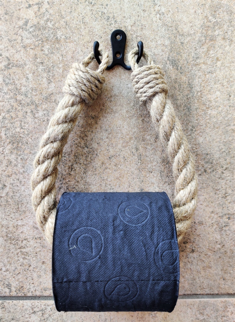 Toilet Paper Holder Hook to Choose Jute Rope Bathroom Toilet - Etsy