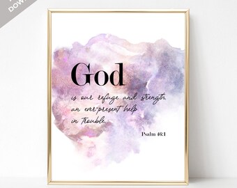 Psalm 46 1 | Etsy