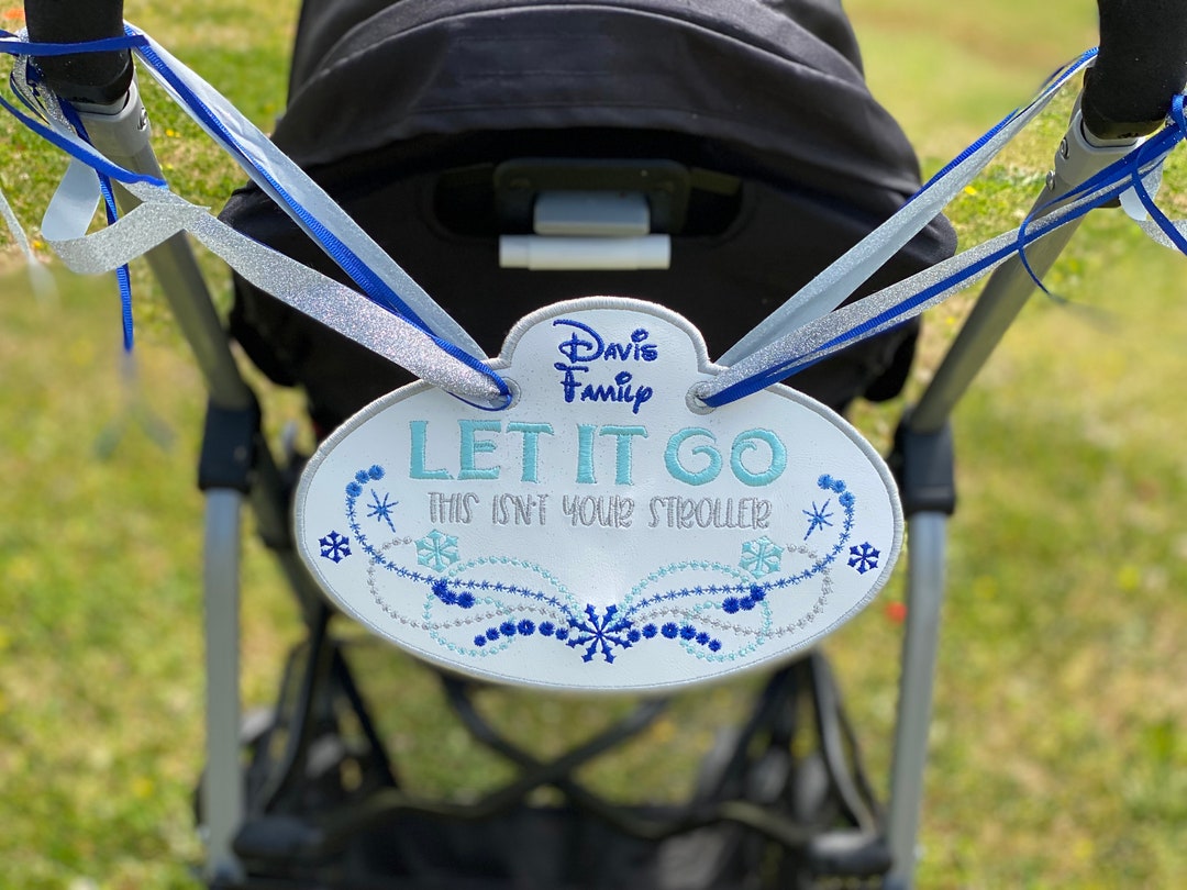 Frozen Let It Go Stroller Tag, Fun Stroller Spotter, Diaper Bag Tag ...