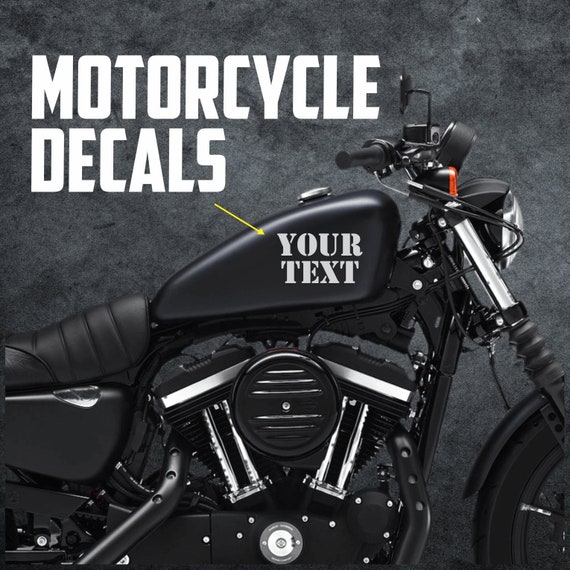 2 Decals for Motorcycle Frame 2x Personalized Motorcycle - Etsy