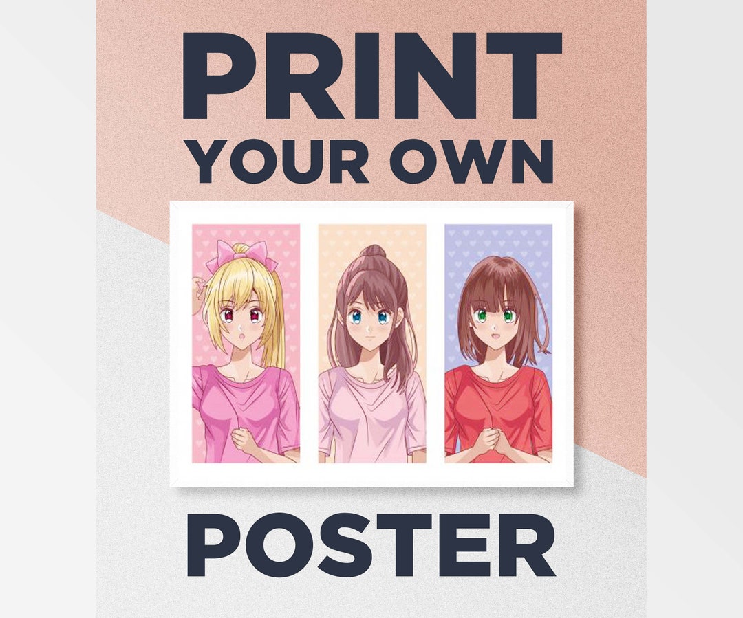 Custom Poster Printing Custom Anime Poster Poster Printing - Etsy