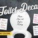 Close the Lid Decal Sign - Bathroom Toilet Decal - Toilet Decal ...