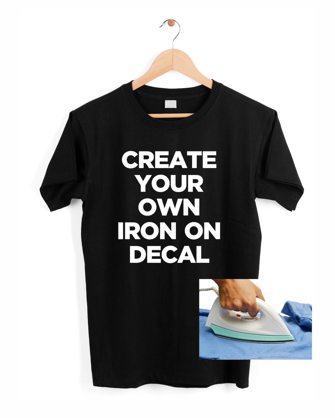 Custom Iron on Decals for T-shirts - Personalized Heat Transfer Vinyl ...