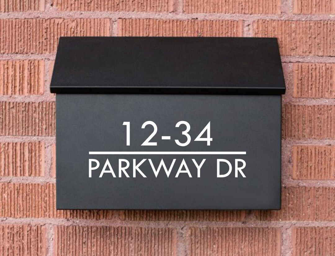 House Numbers Decals - Mailbox Decals - Address Sign Decals - Mailroom ...