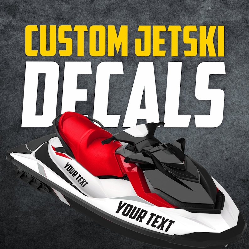 Custom Jetski Decal Jetski Decal Custom Jetski Decal | Etsy