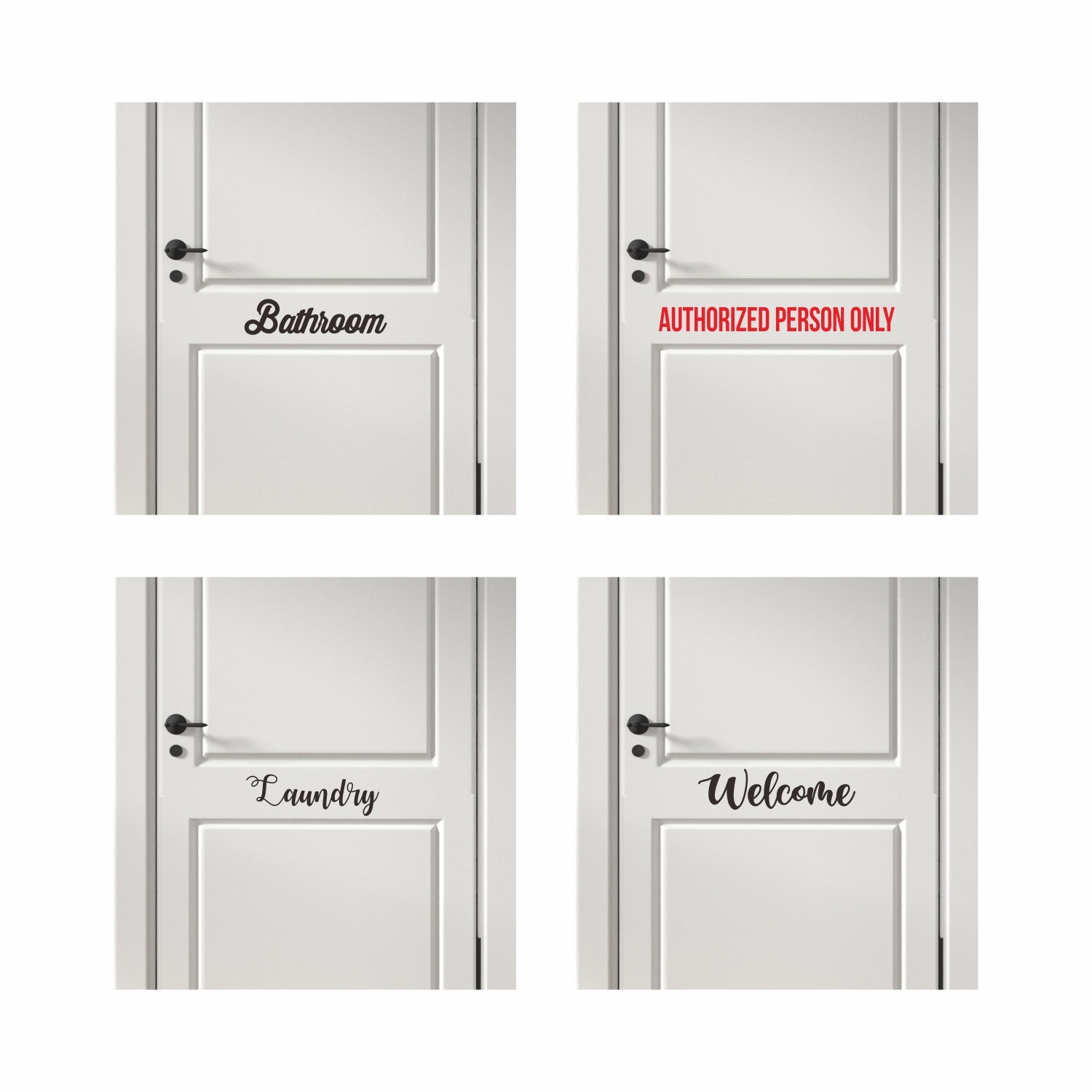 Custom Door Decal Personalized Door Decal Custom Removable - Etsy