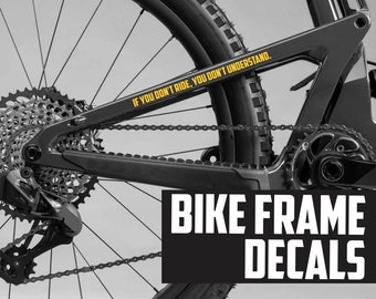 Decals for Bike - Personalized Bike Frame Decal - MTB Decals - Mountain ...