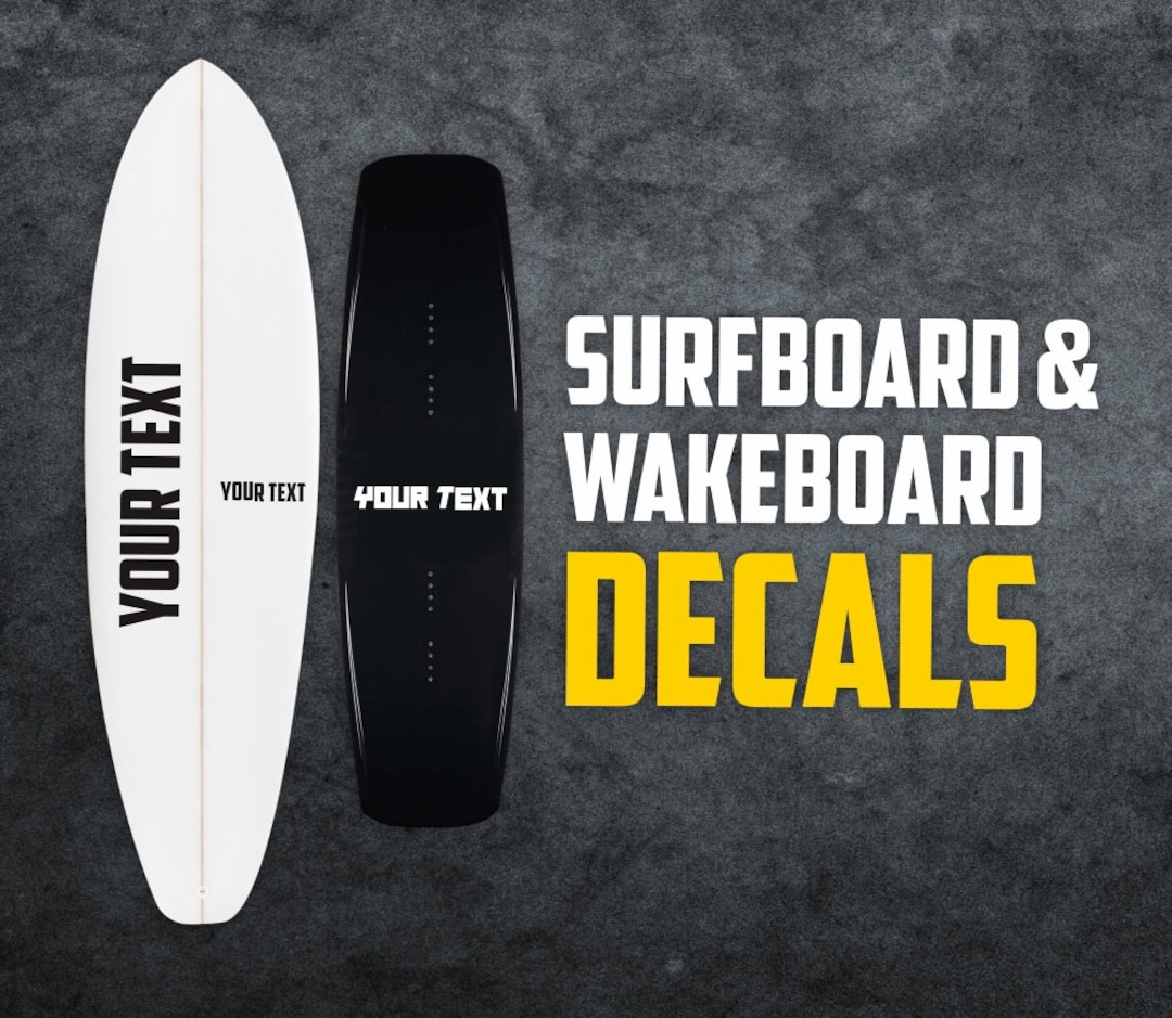 Custom Surfboard Decals - Custom Wakeboard Decals - Surfboard Decals ...