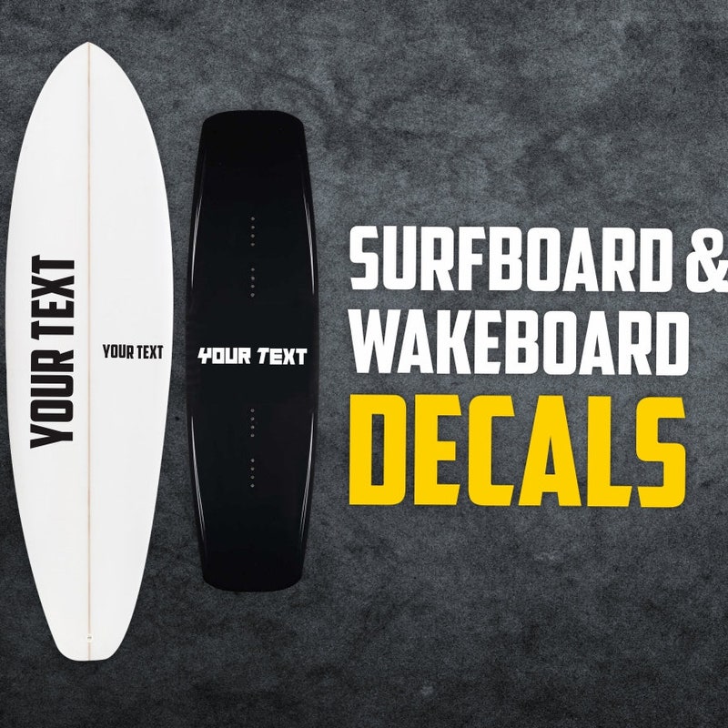 Surfboard Vinyl Decals - Etsy