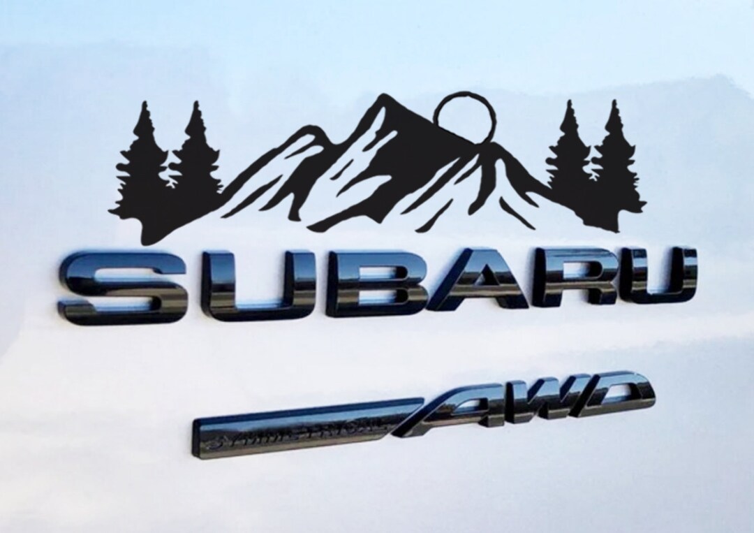 Mountain and Trees Decals Car Emblem Decals Decals for Trunk Rear ...