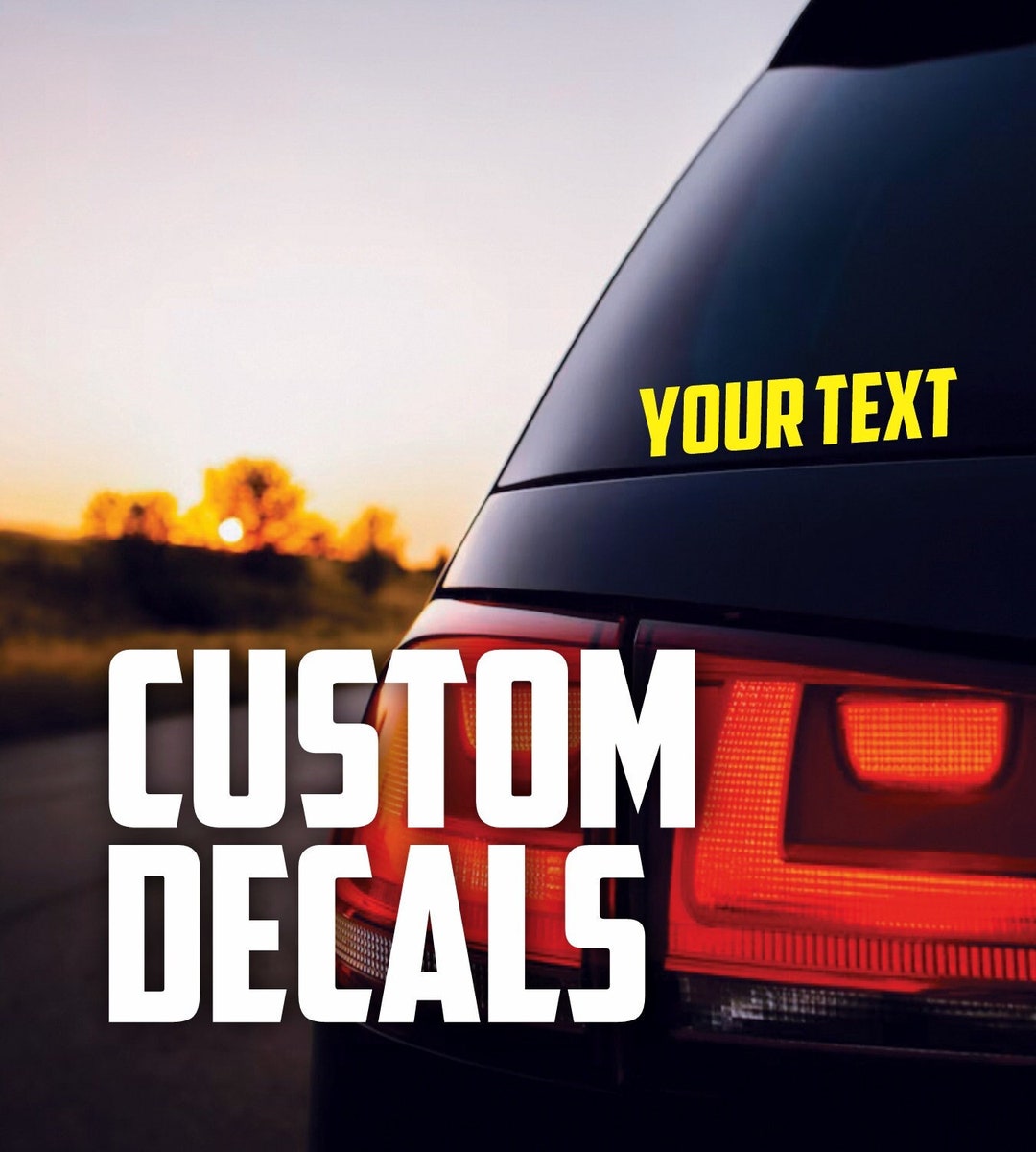 Custom Car Decals - Car Decals - Custom Truck Decals - Custom ...