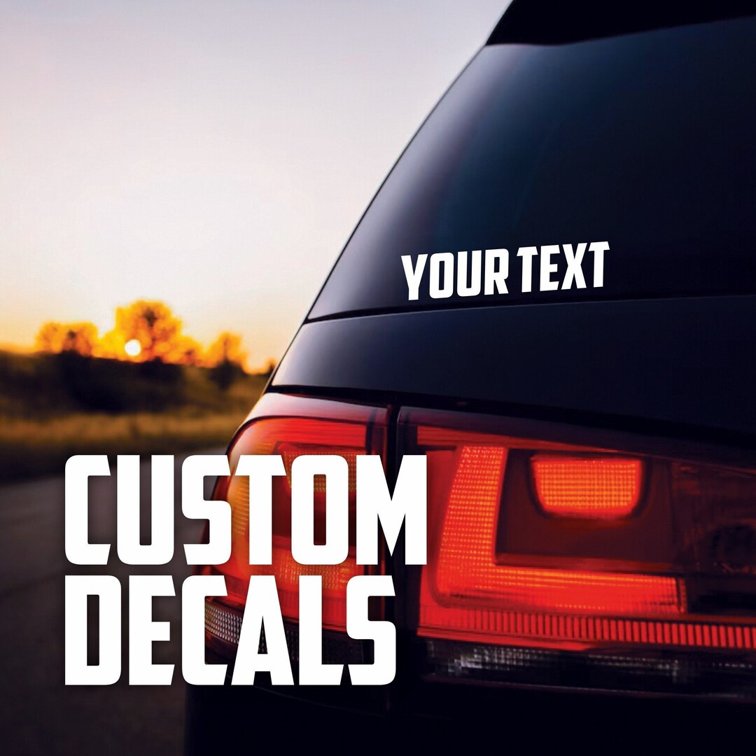 Custom Car Decals Car Decals Custom Truck Decals Custom - Etsy