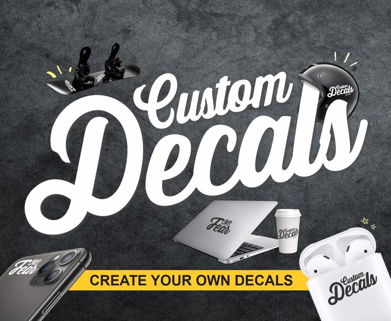 Create Your Own Decal Sticker - Custom Vinyl Decal - Personalized Car ...