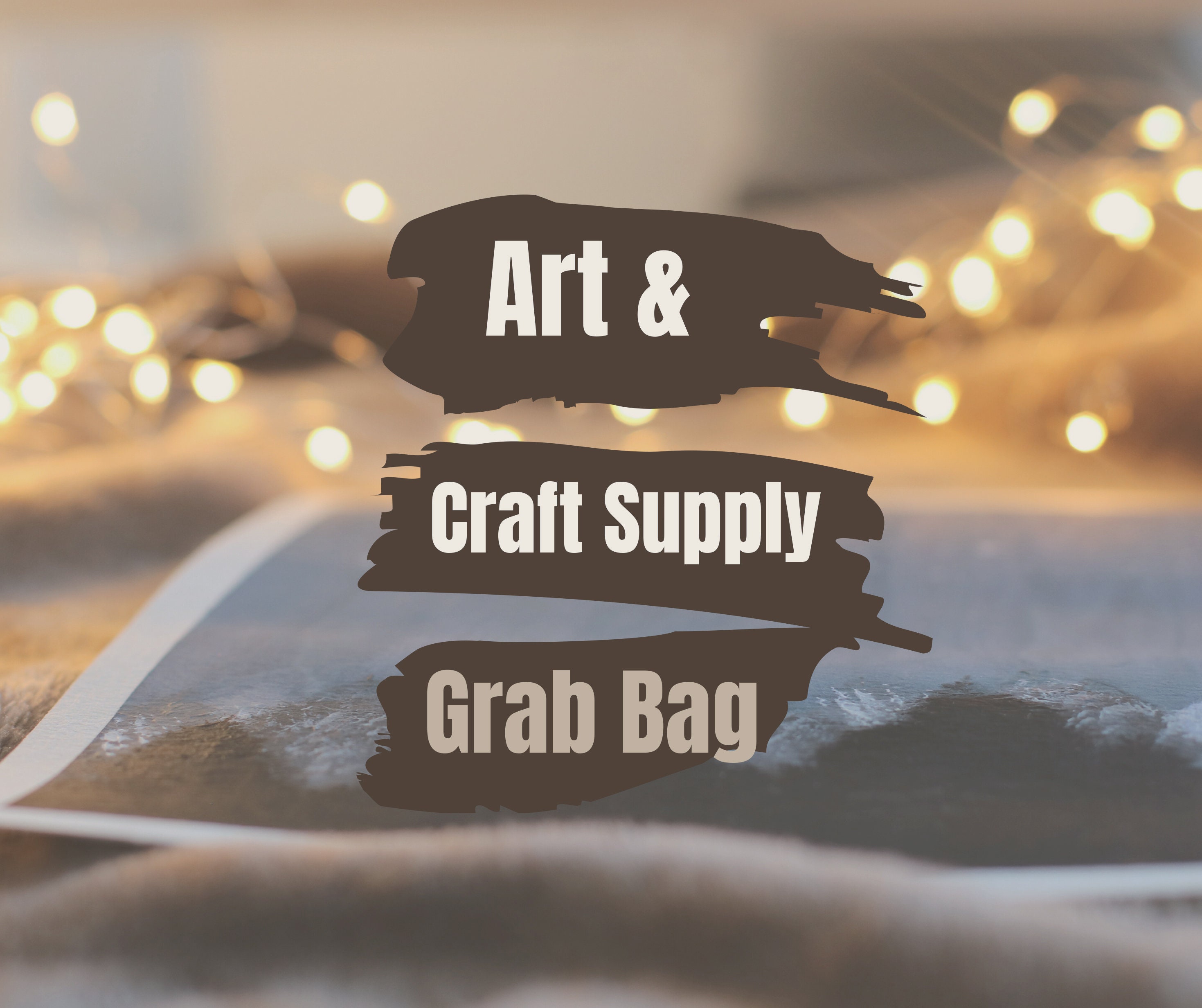 Art & Craft Grab Bag Variety Pack Mystery Bag Fine Arts | Etsy