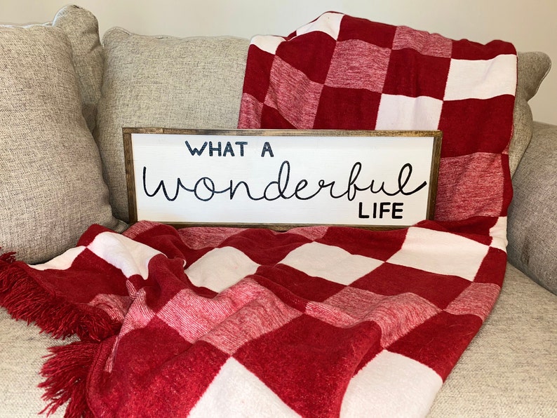 Skinny Wood Sign Black White Cursive Stained Hand Painted Custom Design ...