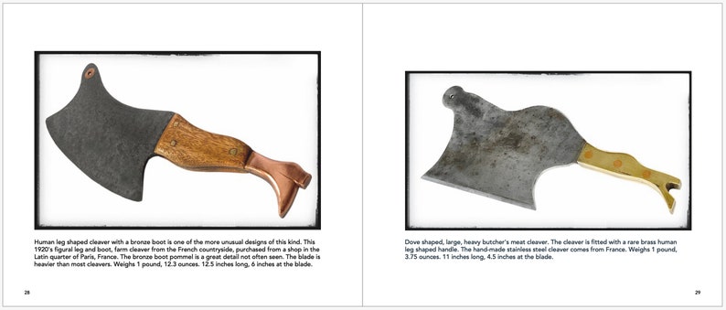 Zoomorphic Cleavers - Beauty Beyond the Blades 100 Page Book by Allan ...