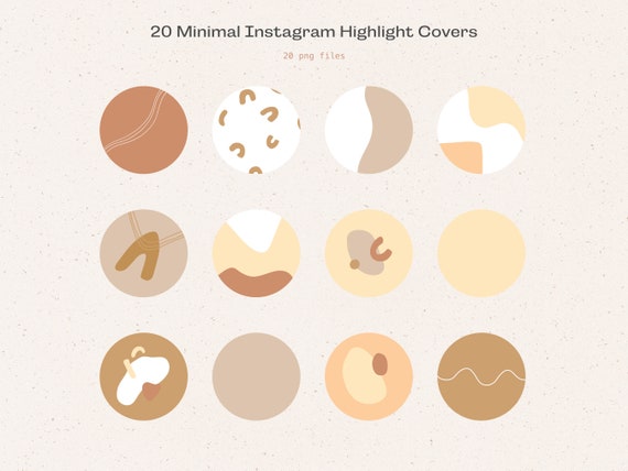 20 Minimalist Instagram Highlight Icons Modern Icons Boho - Etsy