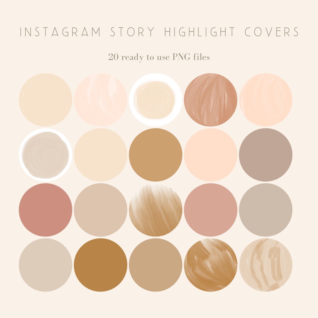 20 Minimal Neutral Instagram Highlight Icons Modern Icons Boho Icons ...