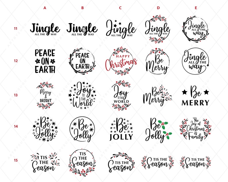 Christmas SVG Bundle Christmas Christmas Svg Christmas - Etsy