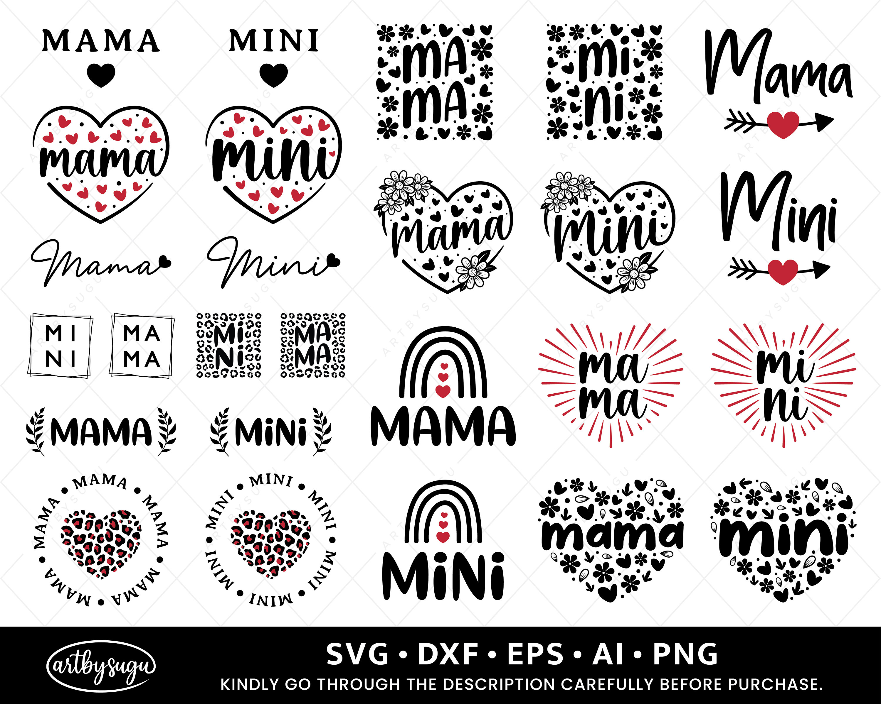 Mama and Mini SVG Bundlemommy and Me Svgmatching Shirts - Etsy
