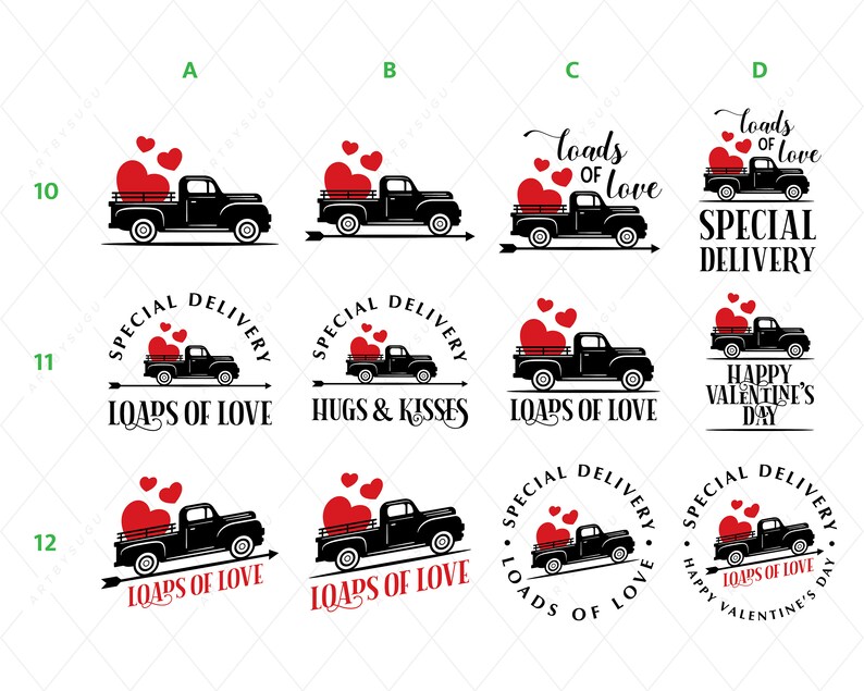 Special Delivery Loads of Love SVG Valentine SVG - Etsy