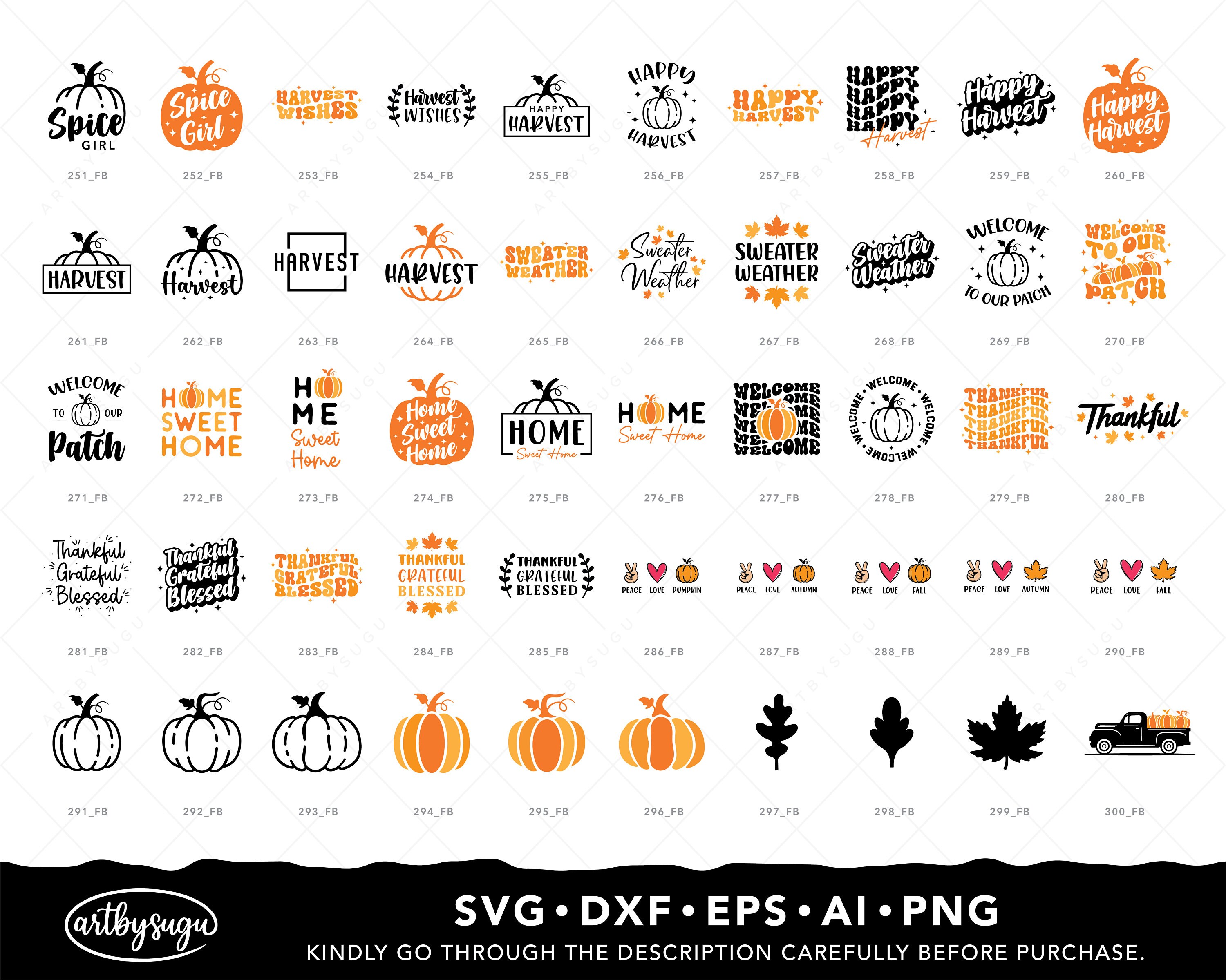Fall SVG Bundle Pumpkin SVG Bundle Fall Shirt SVG - Etsy