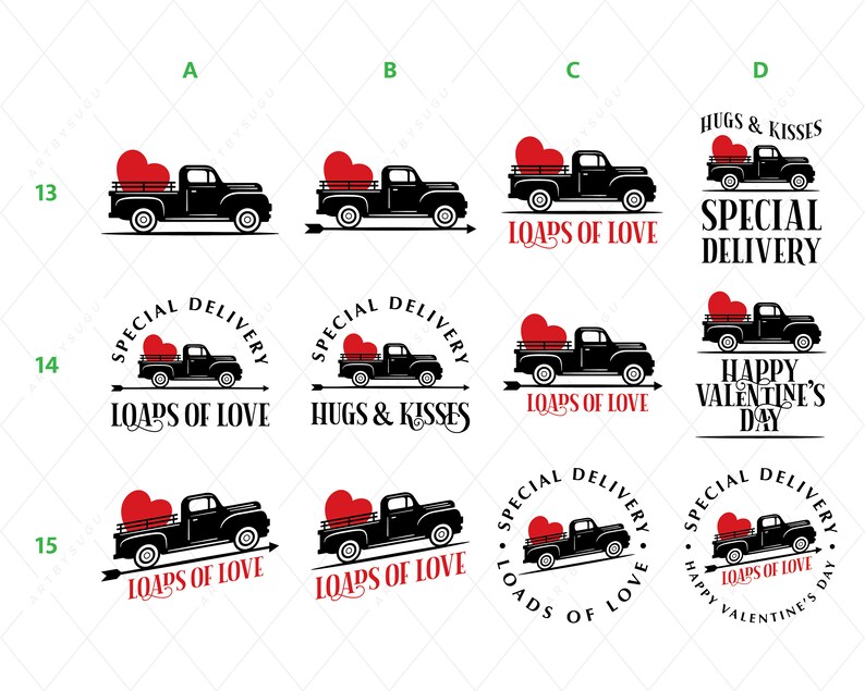 Special Delivery Loads of Love SVG Valentine SVG - Etsy