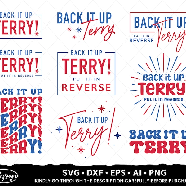 Back It up Terry Svg - Etsy