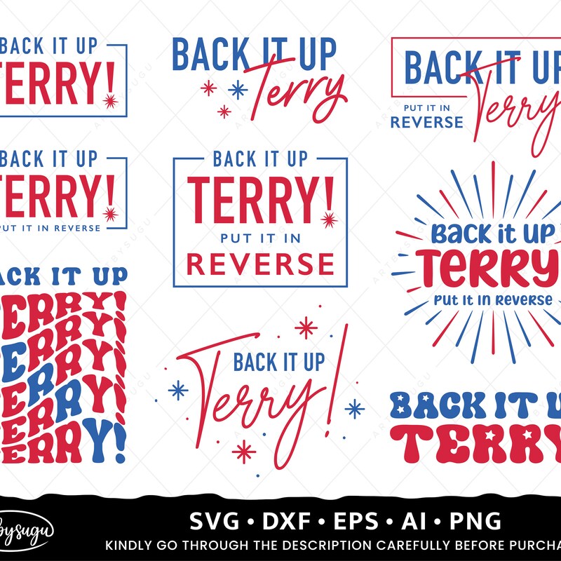 Back It up Terry Svg - Etsy