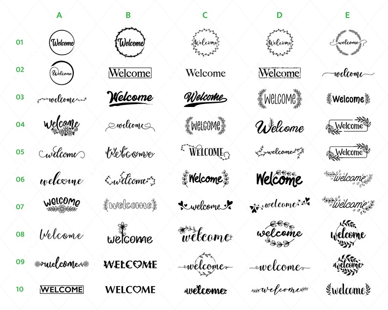 Welcome SVG Bundle 50 Welcome Sign SVG Files Welcome Bundle - Etsy