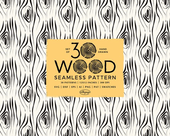 Hand Drawn Wood Grain Pattern