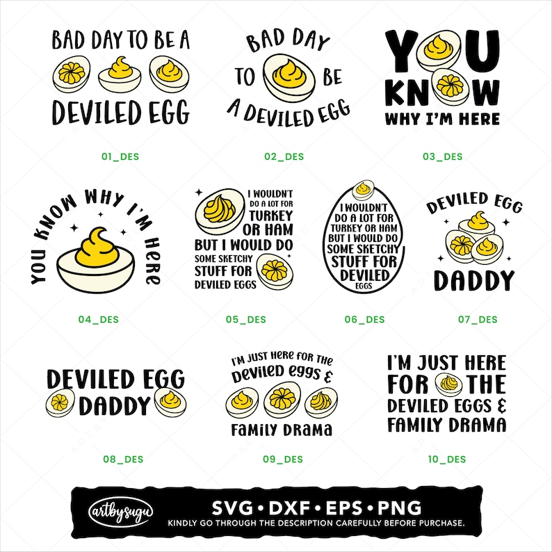Funny Deviled Egg SVG Bundle, Thanksgiving Quotes PNG, Sarcastic Food ...