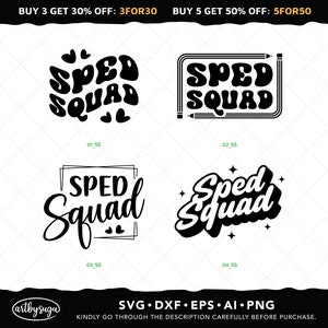 Sped Squad Svg, Sped Teacher Shirt Svg, Cute Teacher Svg, Special ...