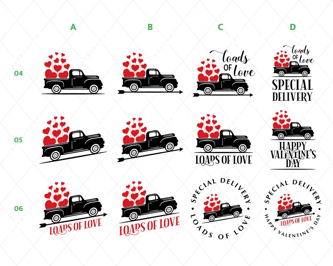 Special Delivery Loads of Love SVG Valentine SVG | Etsy