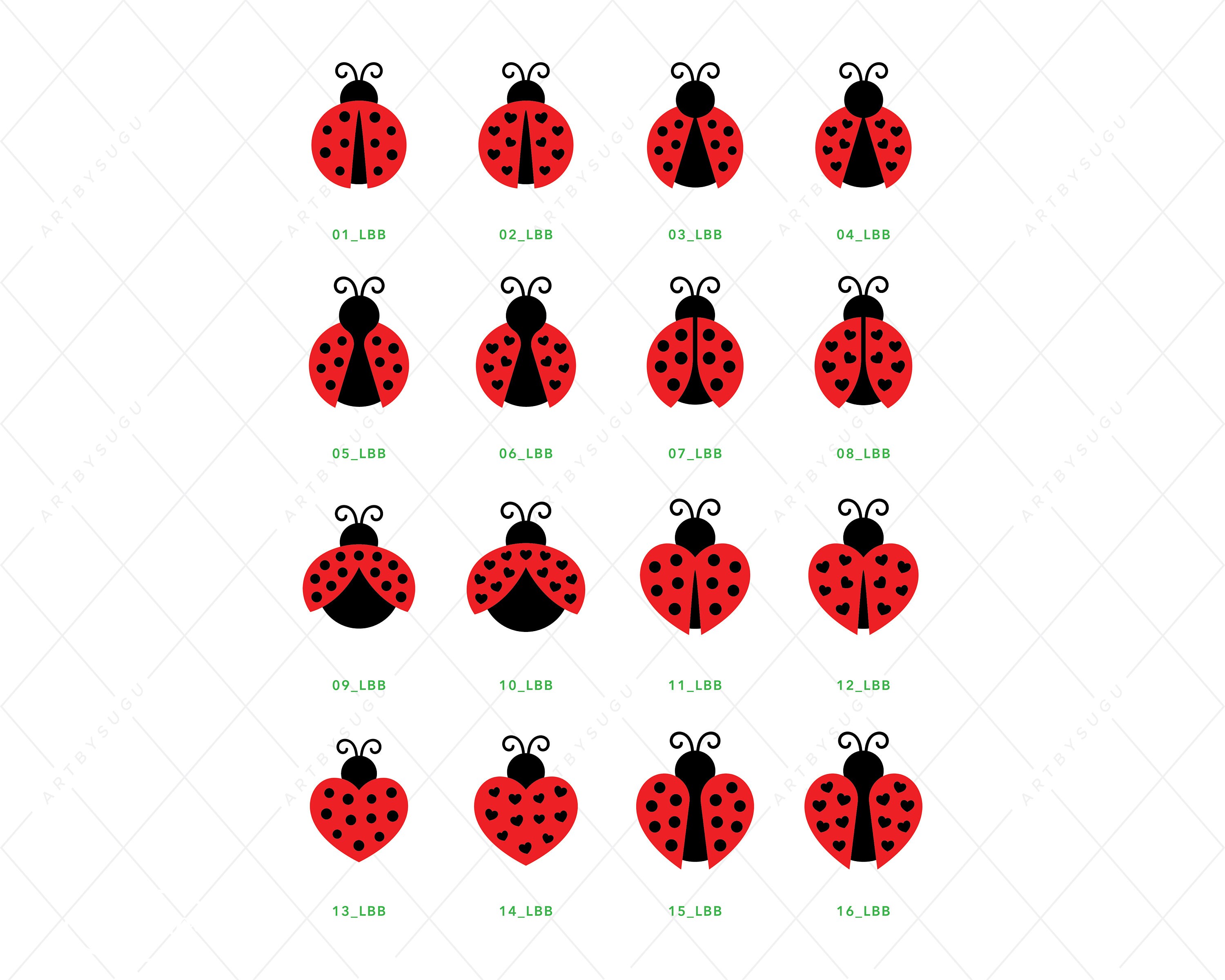 Ladybug SVG Bundle, Lady Bug SVG Bundle - Etsy Canada