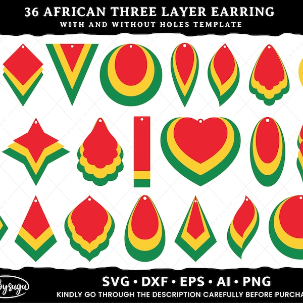 African Earrings for Women - Etsy