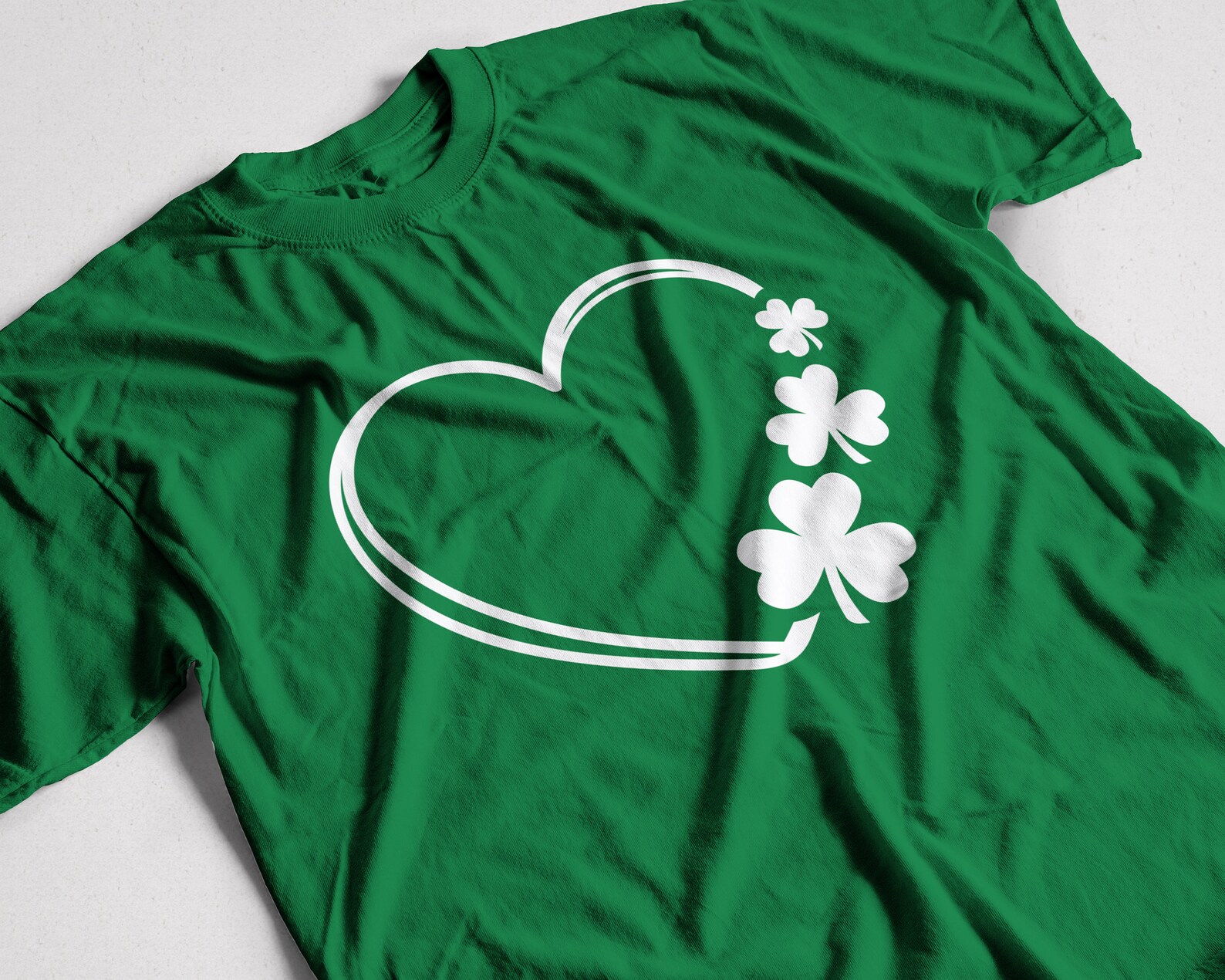 St Patricks Day Heart SVG Clover Heart SVG Bundle - Etsy