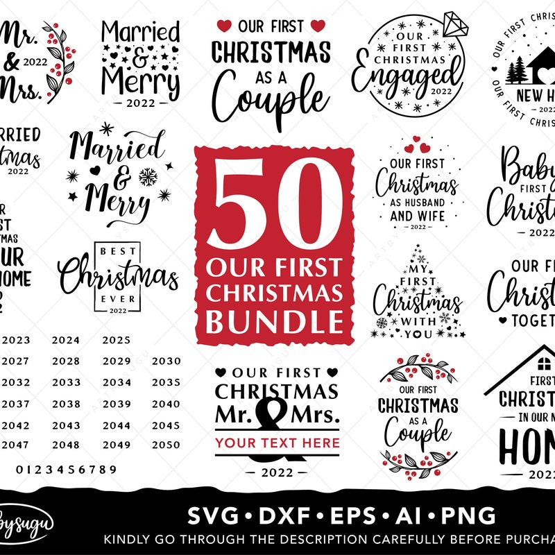 Our First Christmas Svg - Etsy