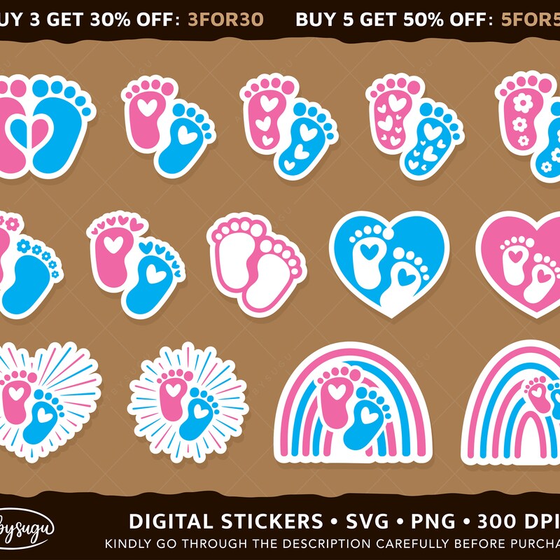 Baby Girl Stickers - Etsy