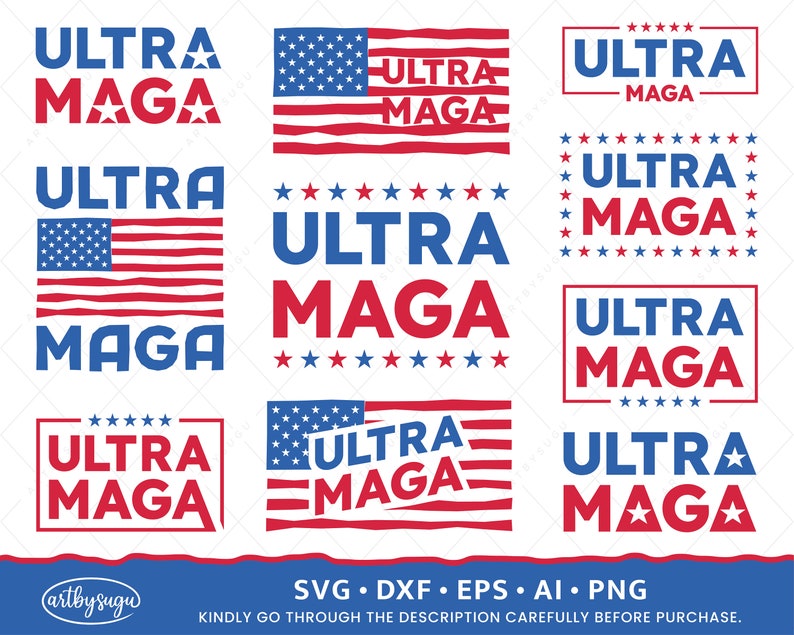 Ultra Maga SVG Bundle, Trump Maga Ultra SVG, Donald Trump SVG - Etsy