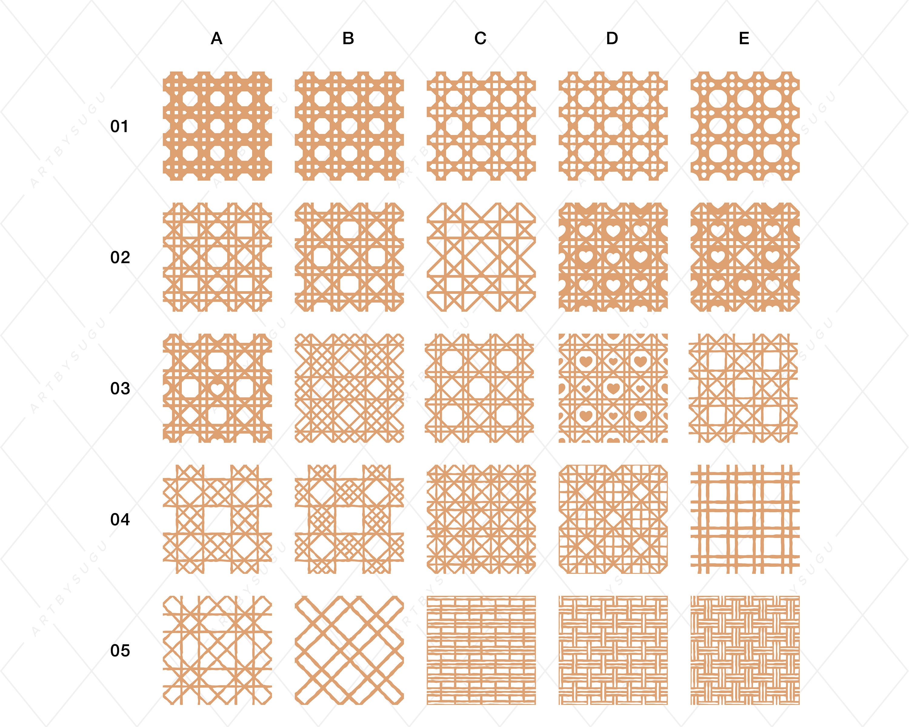 Rattan Cane Weave Seamless Pattern Rattan Pattern Rattan - Etsy