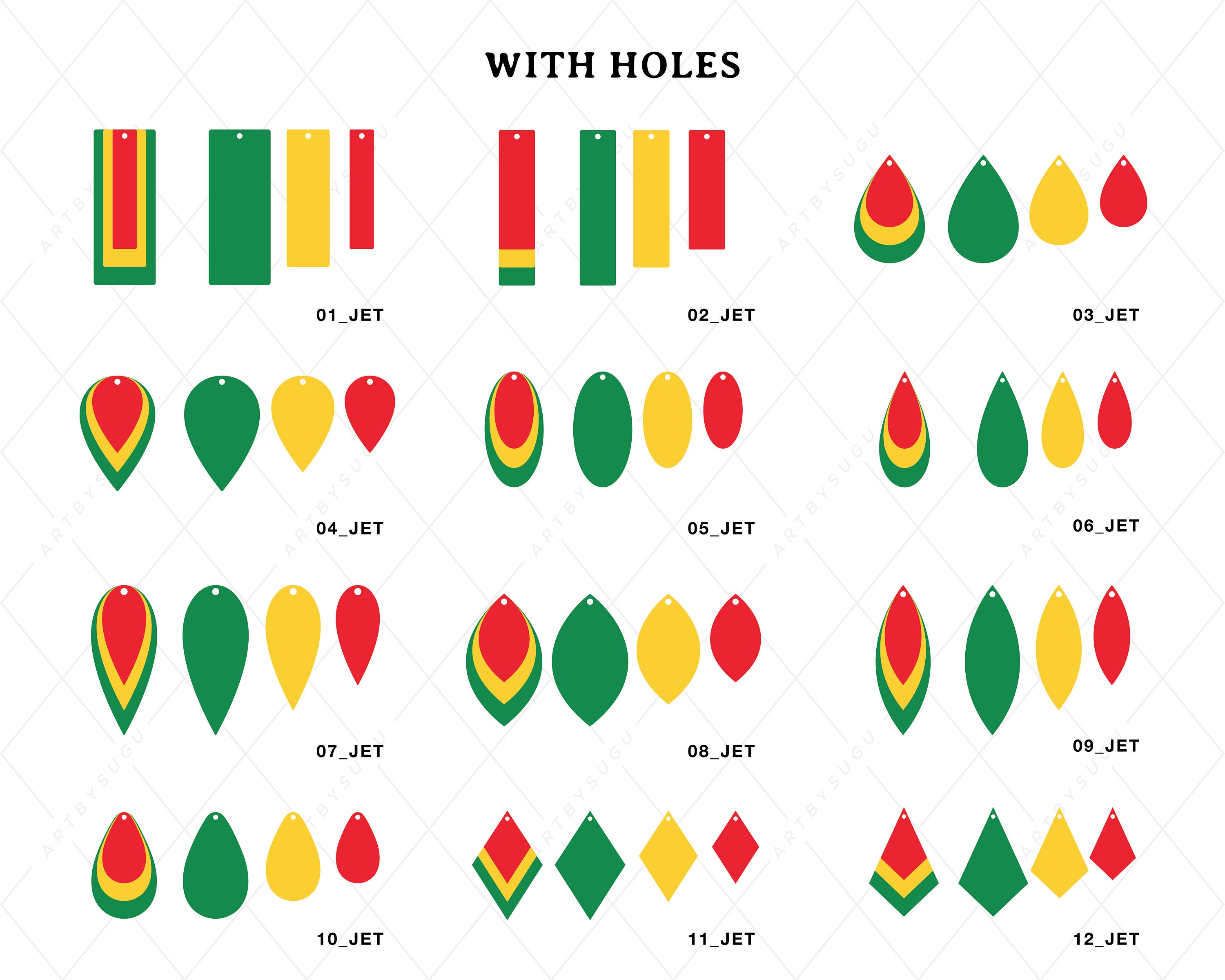 Africa Earrings Template SVG Black Women Earrings SVG - Etsy