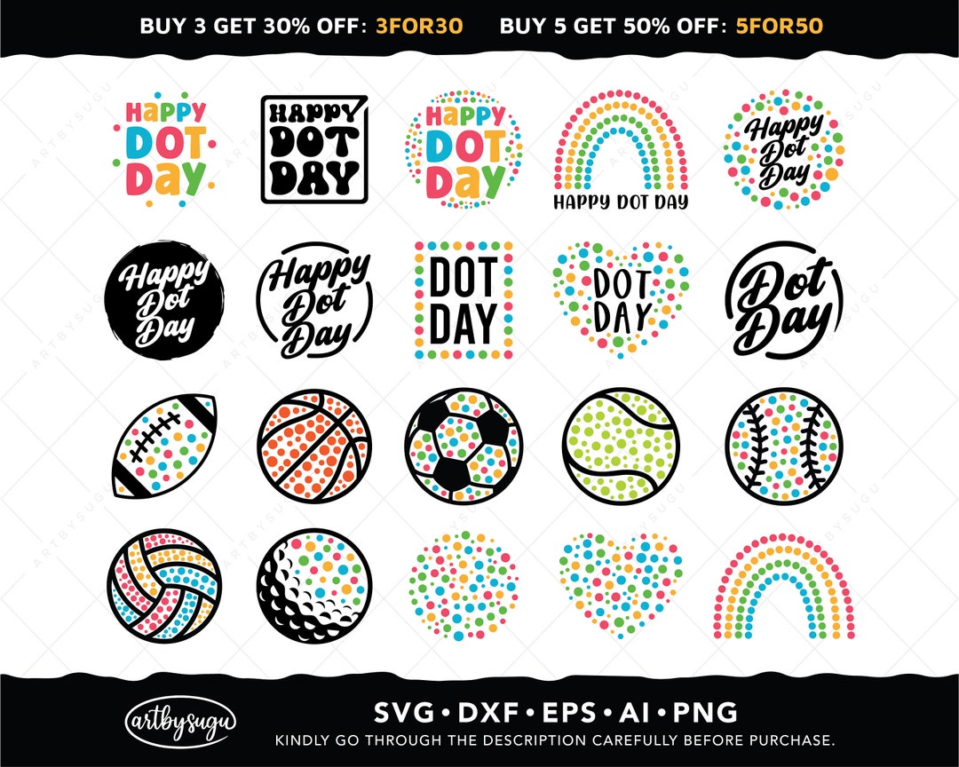 Happy Dot Day Svg Bundle, International Dot Day Png, Dot Day Shirt Svg ...