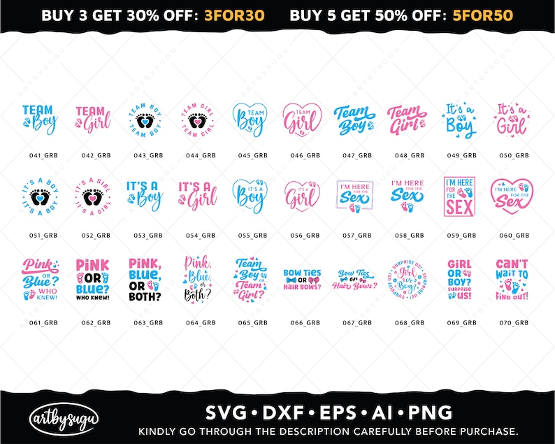 Paquete SVG de revelación de género Svg rosa o azul Guardián - Etsy España