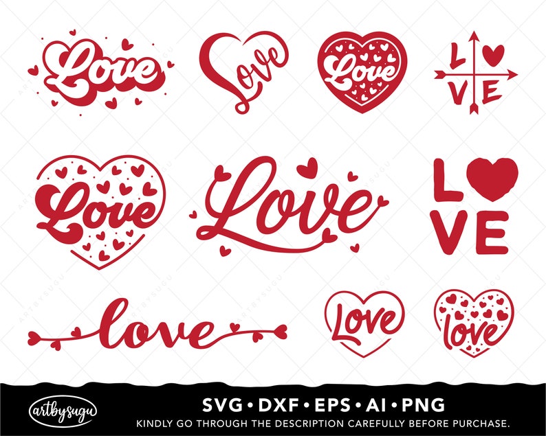 Love SVG Bundle Retro Love SVG - Etsy