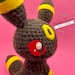 Crochet PDF Umbreon Pattern/pdf Dark Kitty Pattern/written and Photo ...