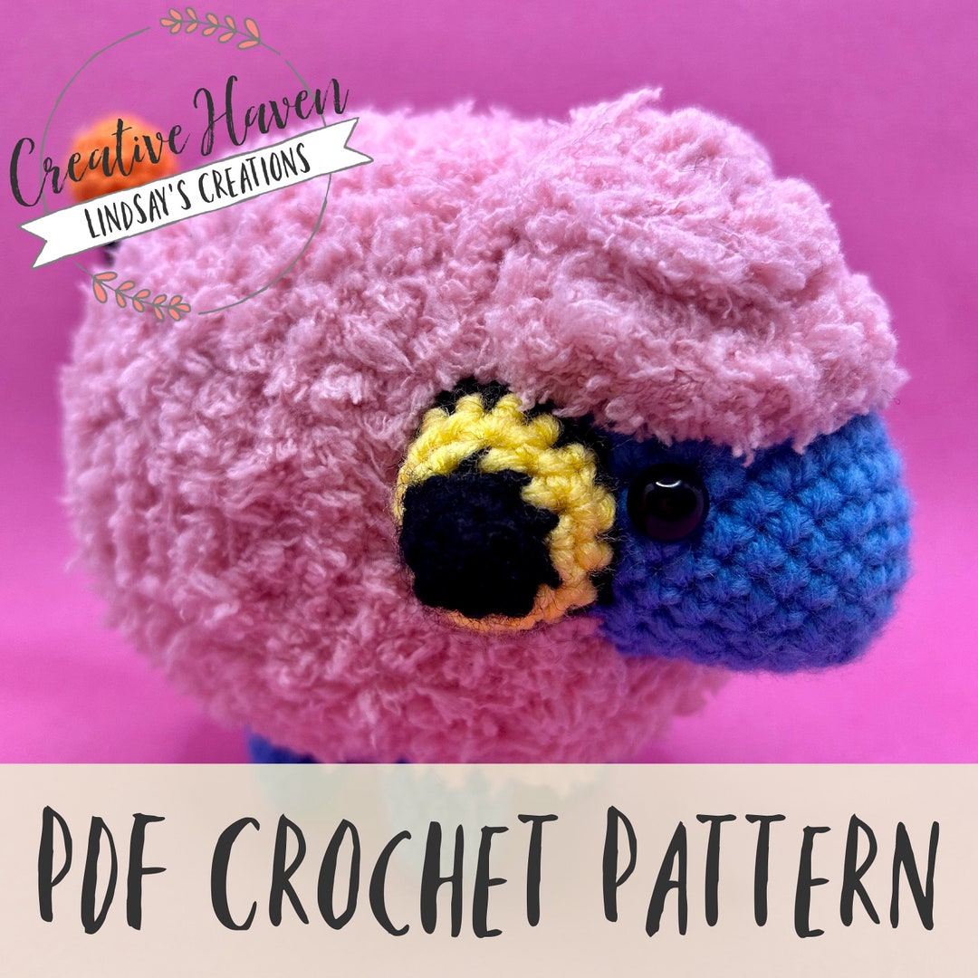 Mar Eep Sheep Crochet PDF Pattern Tutorial/cotton Candy Sheep Plush ...